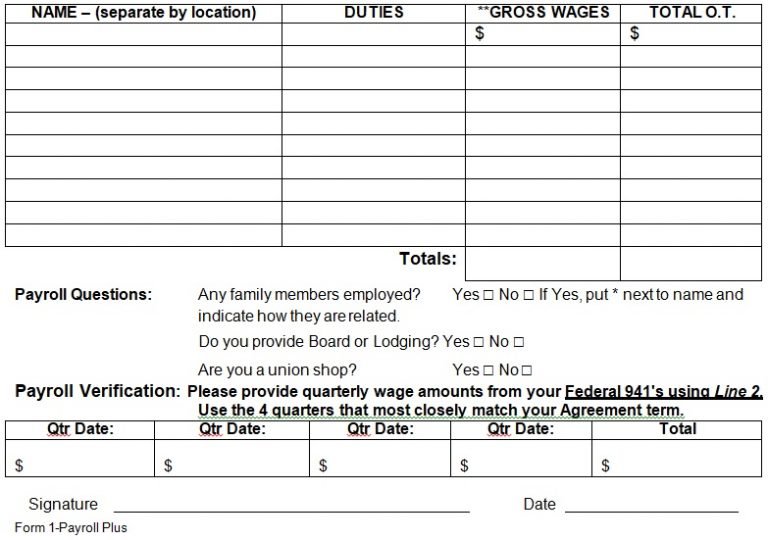6+ Payroll Template - Free Excel and Word Format
