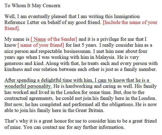 Sample Character Reference Letter For A Friend Rental Property 