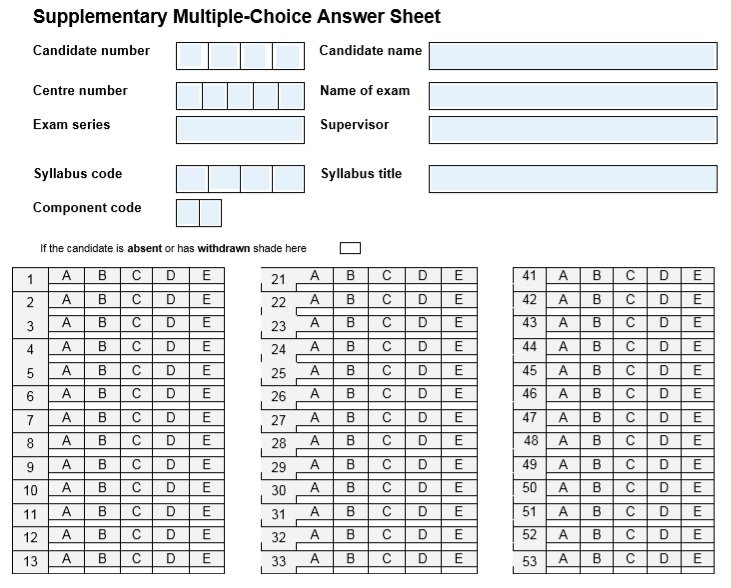 Multiple Choice Test Template Microsoft Word For Your Needs