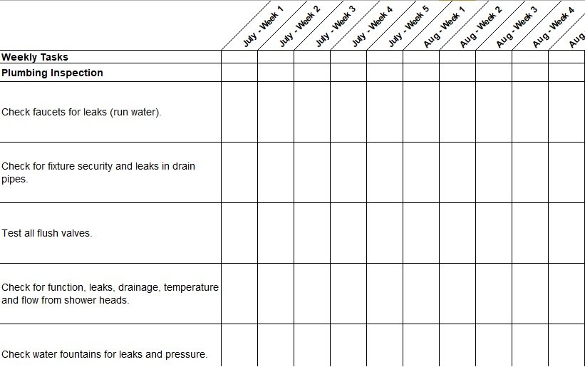 12 Free Maintenance Checklist Templates Examples Excel Word PDF