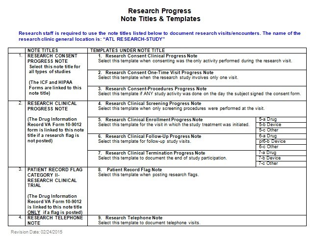 Free Printable Progress Note Templates Word PDF Best Collections