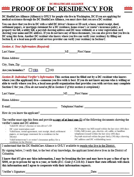 Free Printable Proof of Residency Letters (Word, PDF) - Best Collections