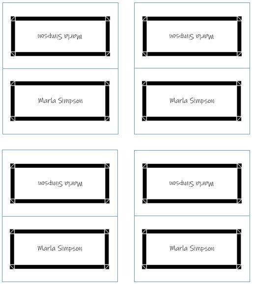 25 Free Printable Place Card Templates Word Best Collections