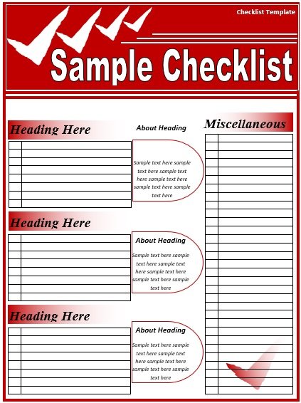 30 Free Editable Daily Checklist Templates Excel Word PDF Best 30 Free Editable Daily Checklist Templates Excel Word PDF Best