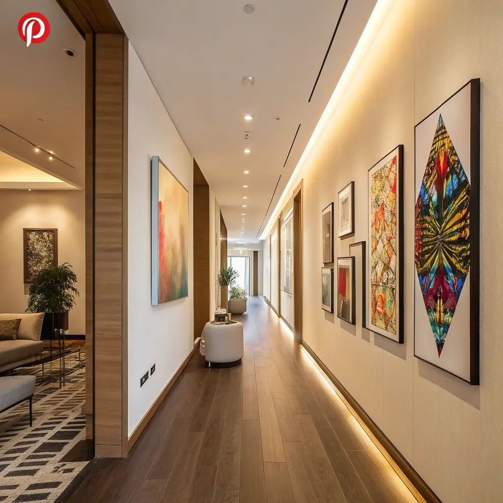 15 Unique Long Hallway Decorating Ideas to Transform Walls