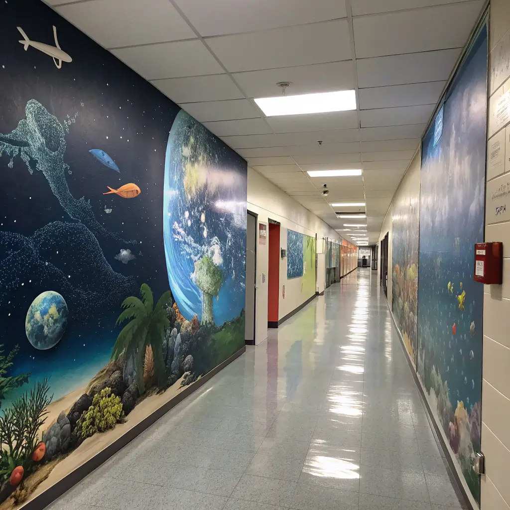 15 Colorful School Hallway Ideas That Boost Motivation