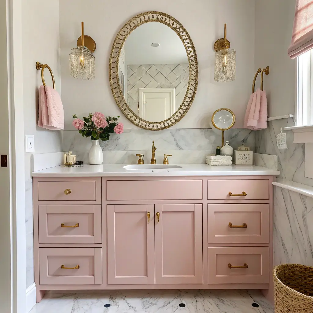 10 Delightful Vintage Pink Bathroom Ideas with Vintage Flair